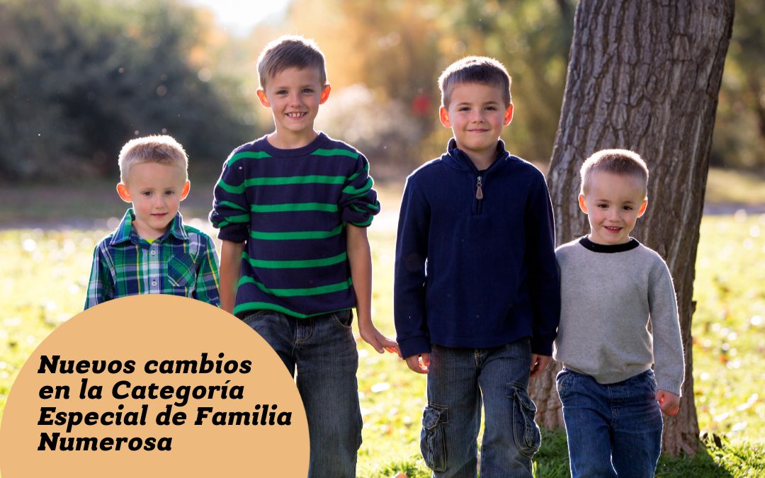 categoría especial cuatro hijos parto múltiple 3 hijos